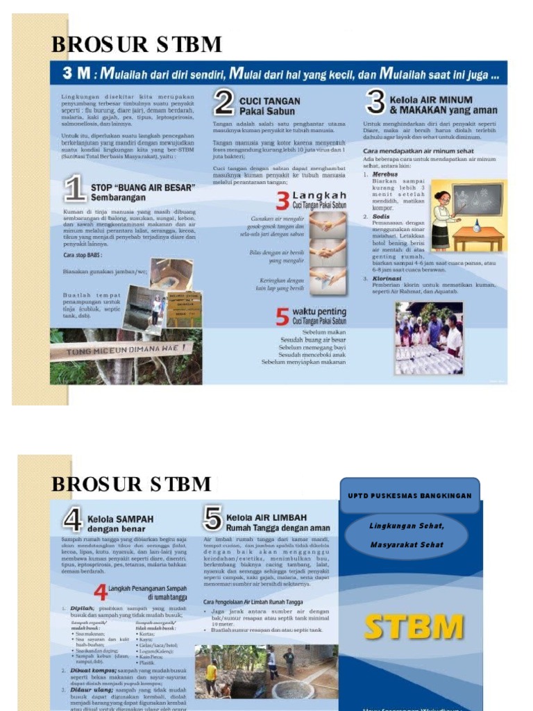 Leaflet STBM | PDF | Kesehatan Holistik | Sains & Matematika