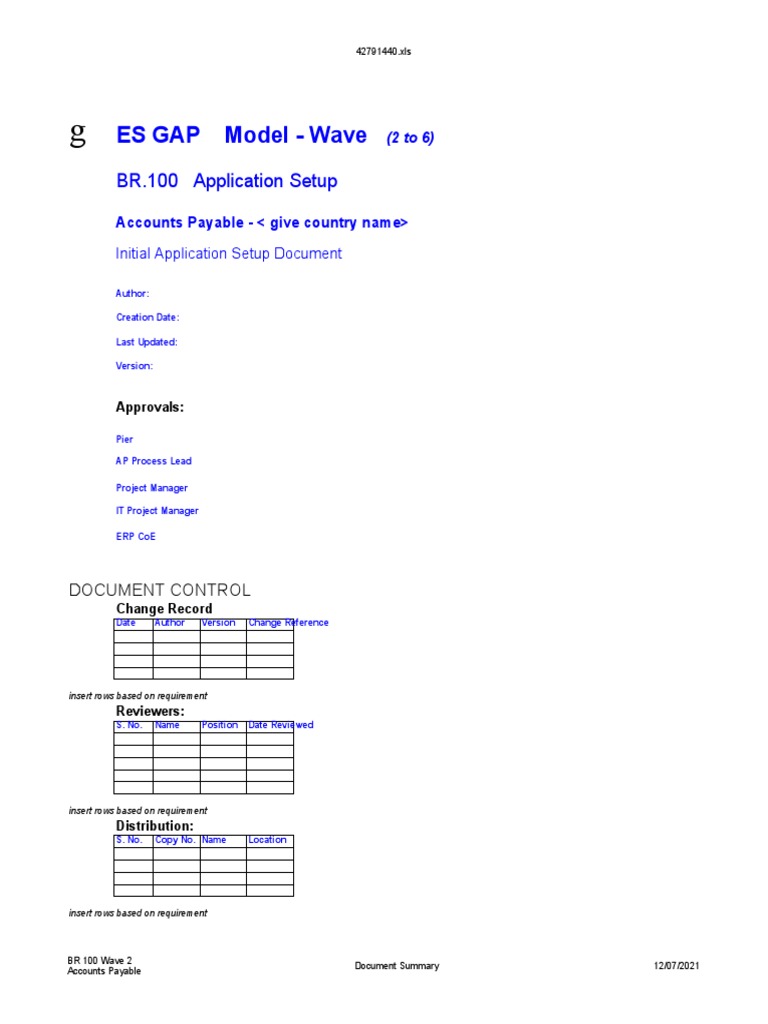 BR 100 AP Business Org Template | Download Free PDF | Accounts Payable ...