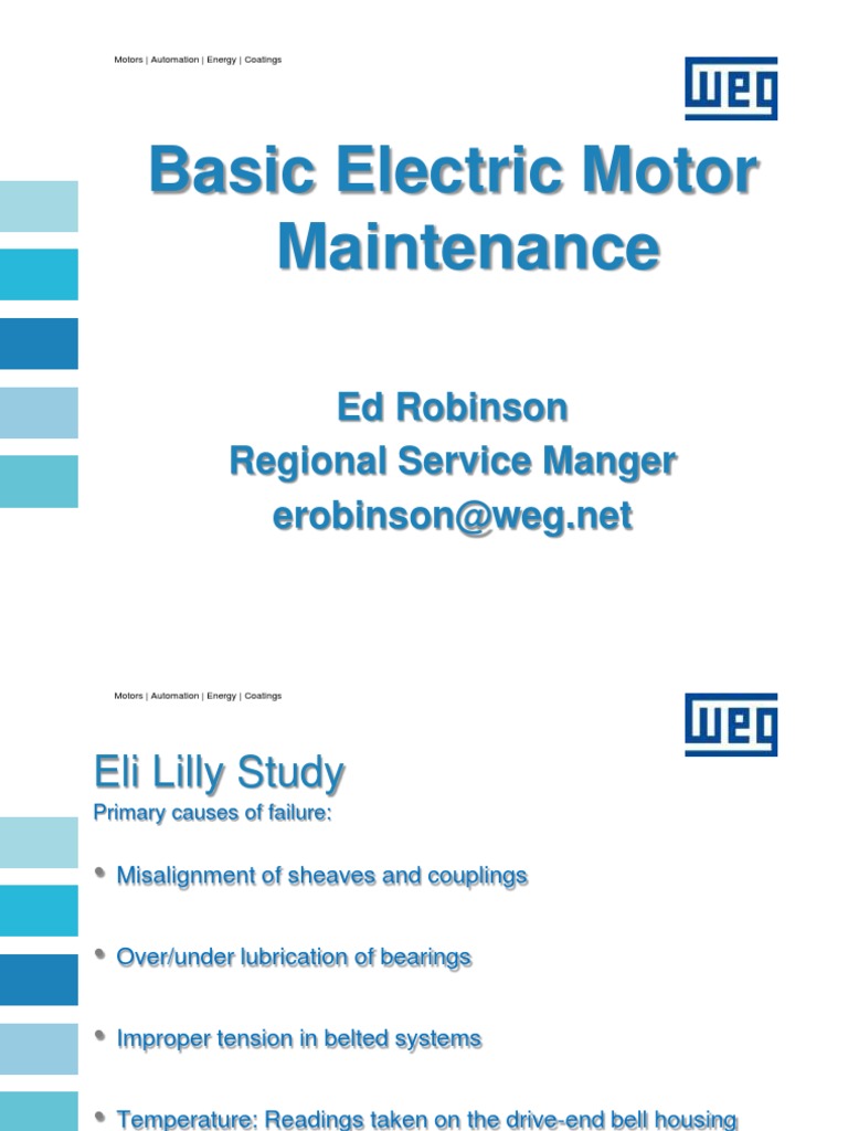 Basic Electric Motor Maintenance Tips | PDF | Bearing (Mechanical ...