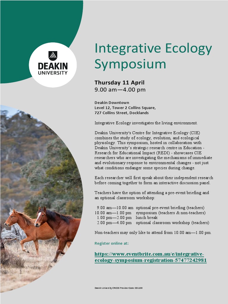 Symposium On Integrative Ecology | PDF | Social Science