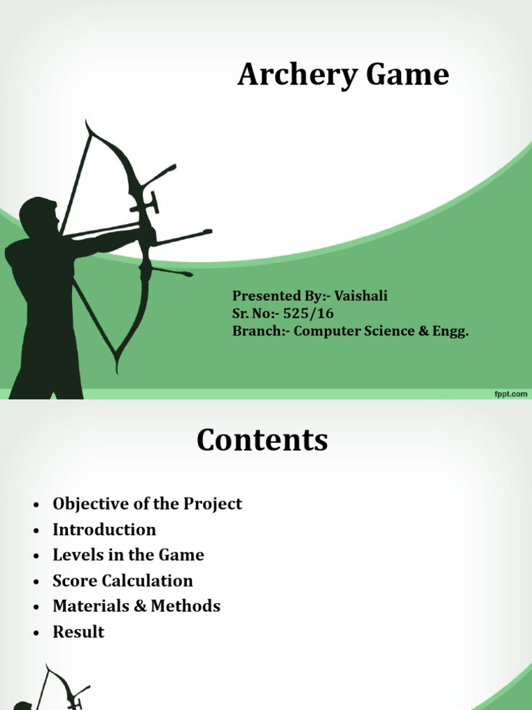 Archery Game | PDF | Archery | Areas Of Computer Science