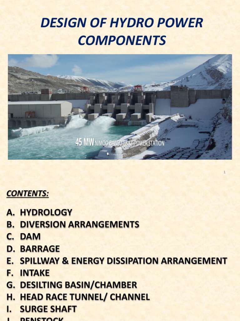 Hydropower Design Components Overview | PDF | Dam | Stress (Mechanics)