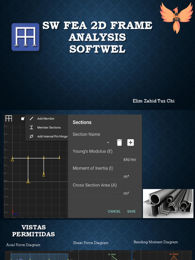 SW Fea 2d Frame AnALYSIS | PDF