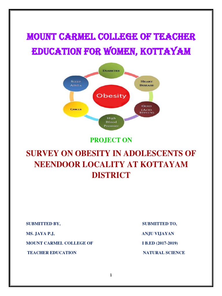 Project | PDF | Obesity | Childhood Obesity