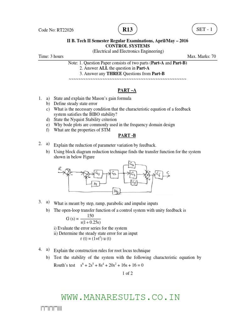 Control Systems 6 | PDF | Control Theory | Feedback