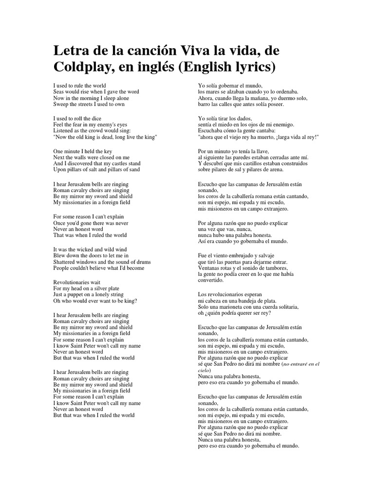 Musical. Letras de Canciones | PDF