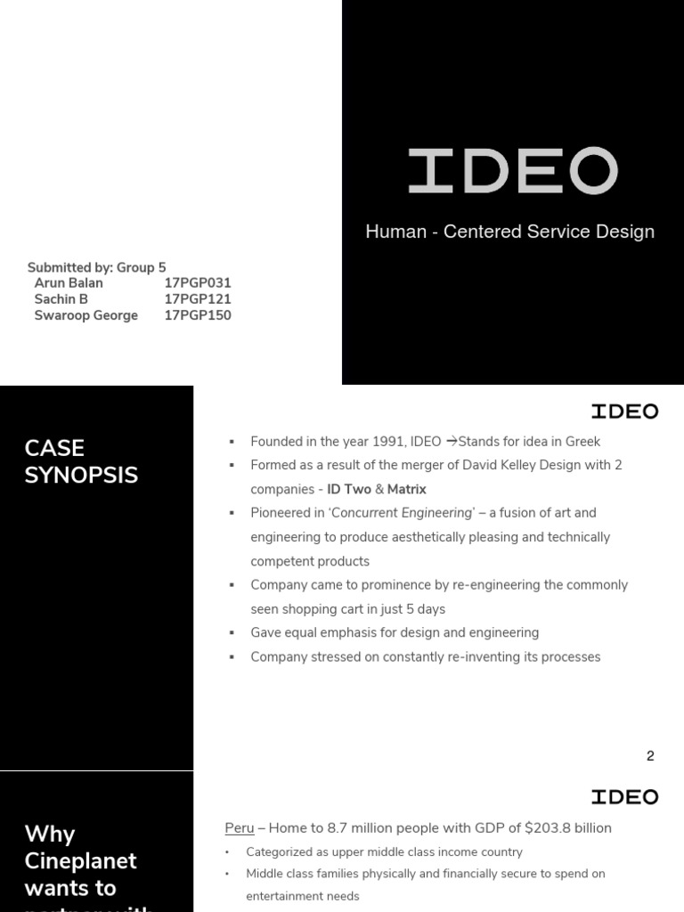 Group 5 - IDEO-Human Centered Service Design - DT | PDF | Innovation ...