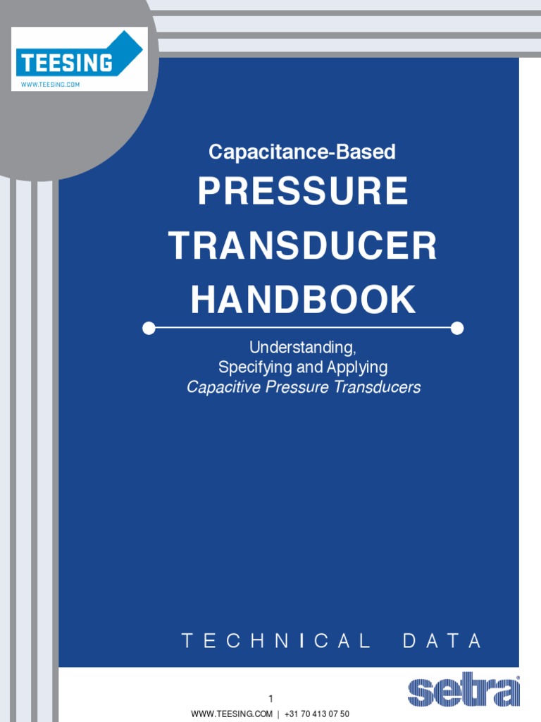 Setra Capacitive Pressure Transducer Guide | PDF | Pressure Measurement ...