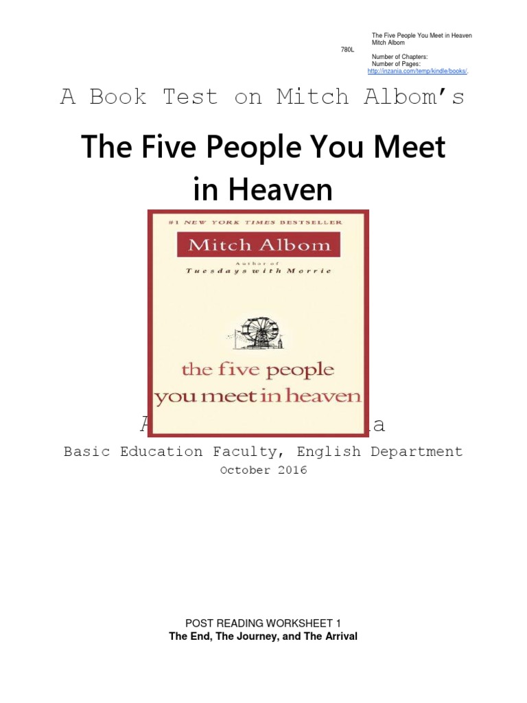 The Five People you meet in heaven