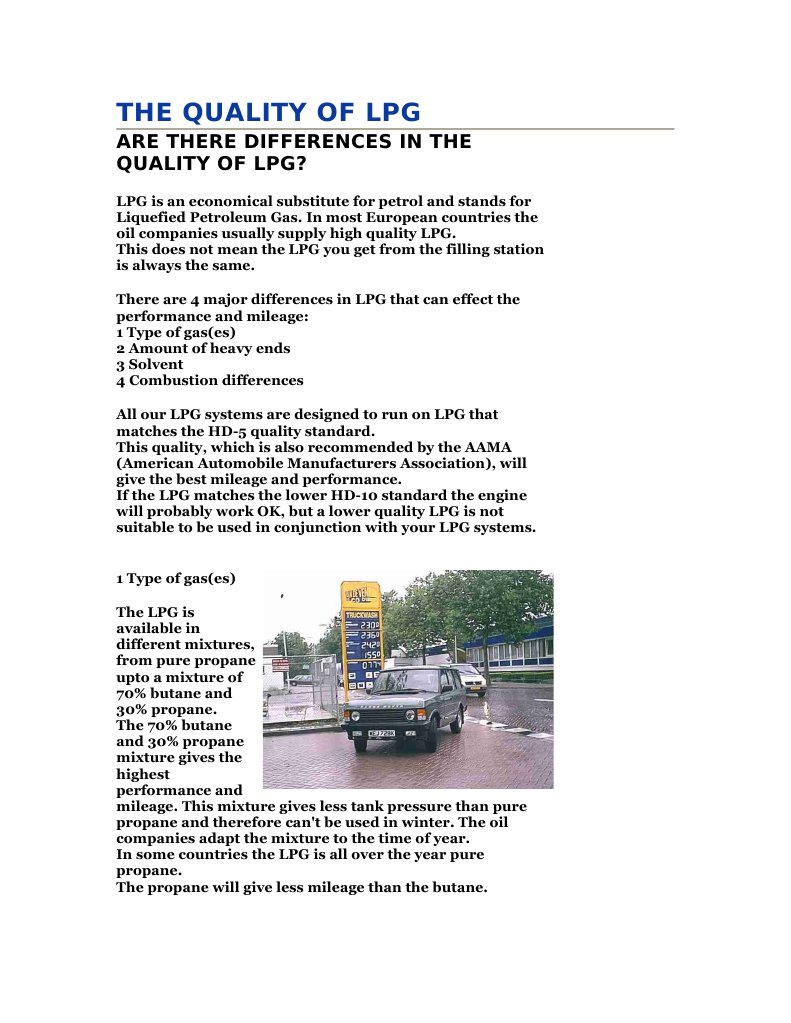 The Quality of LPG | PDF | Liquefied Petroleum Gas | Propane