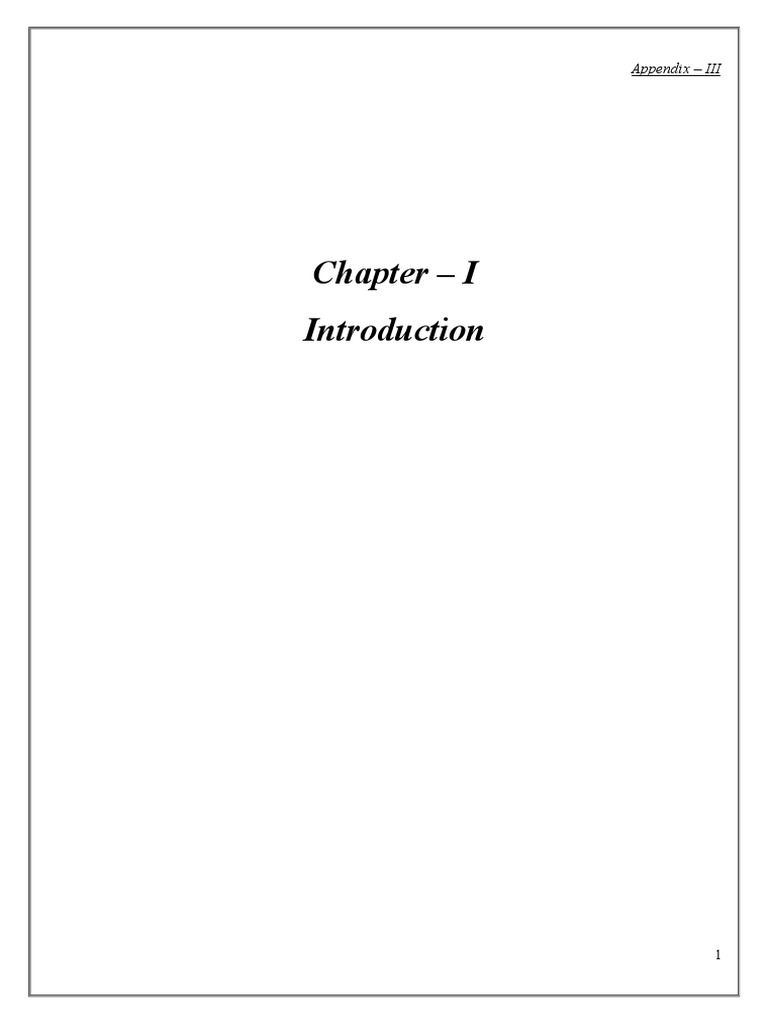 Chapter - I: Appendix - III | PDF | Gujarat | Economic Development