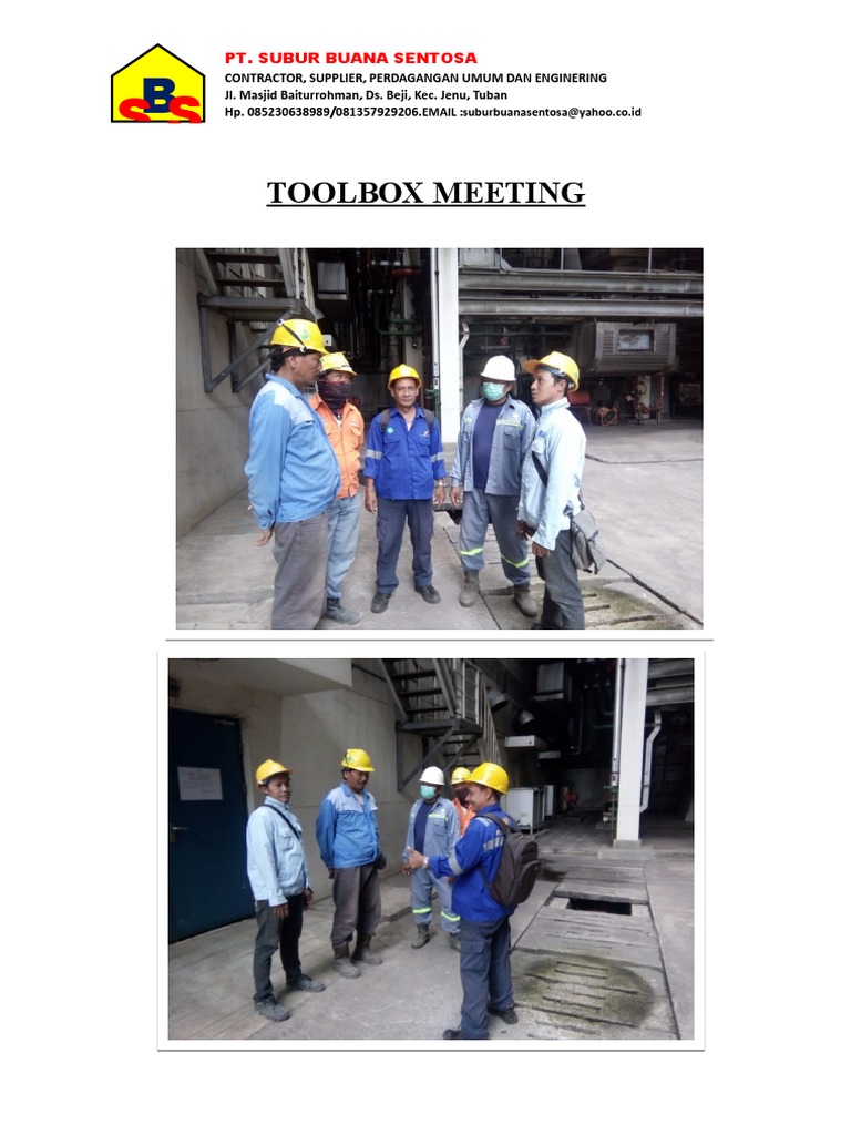 Toolbox Meeting | PDF