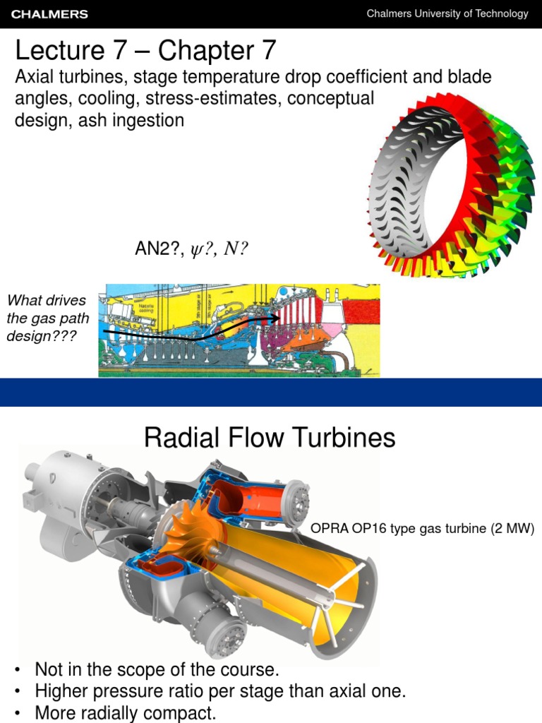 Lect7 Axialturbines HT15 PDF | PDF | Turbine | Gas Turbine