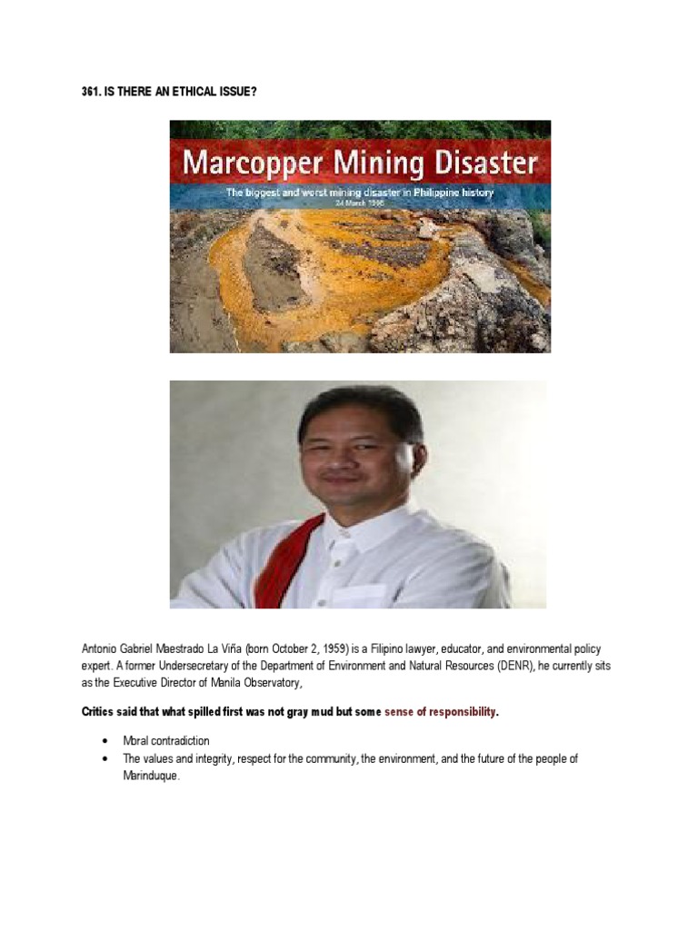 The 1996 Marcopper Mining Disaster in the Philippines: Assessing Claims ...