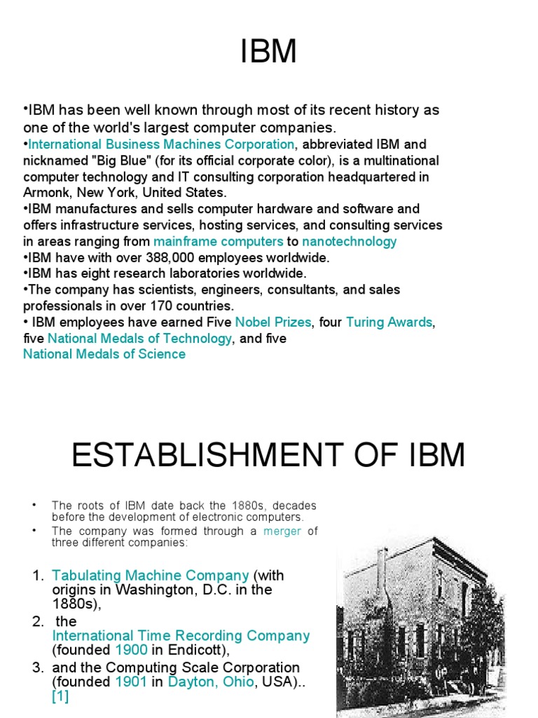 IBM Has Been Well Known Through Most of Its Recent History As One of ...