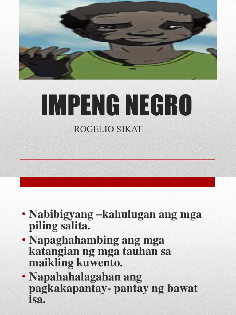 Impeng Negro Cot 1 | PDF