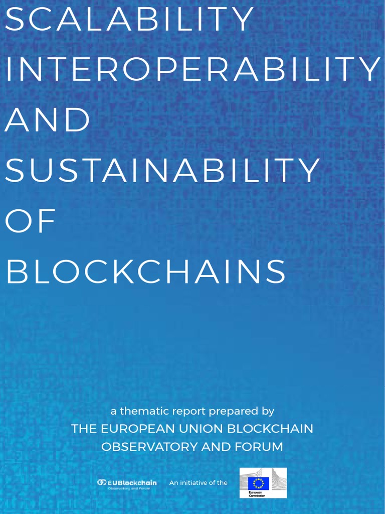 Report Scalaibility Blockchain | PDF | Interoperability | Bitcoin
