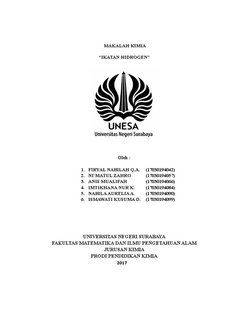 Sifat dan Contoh Ikatan Hidrogen | PDF | Sains & Matematika