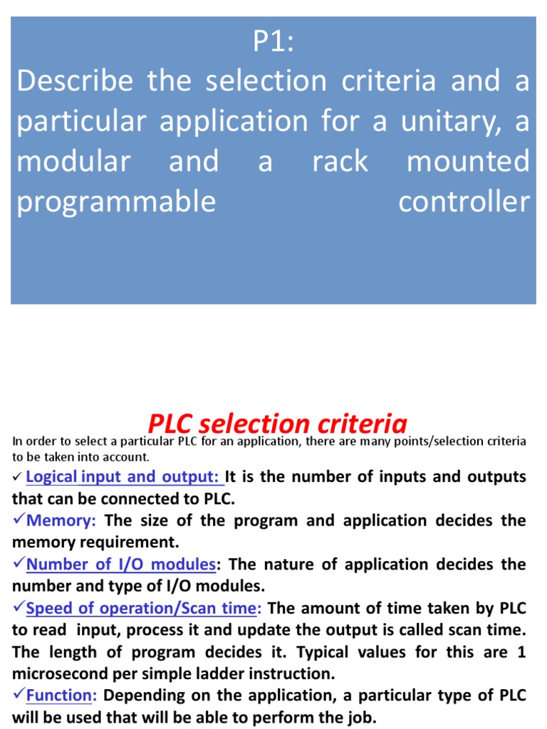 P1 | PDF | Programmable Logic Controller | Office Equipment