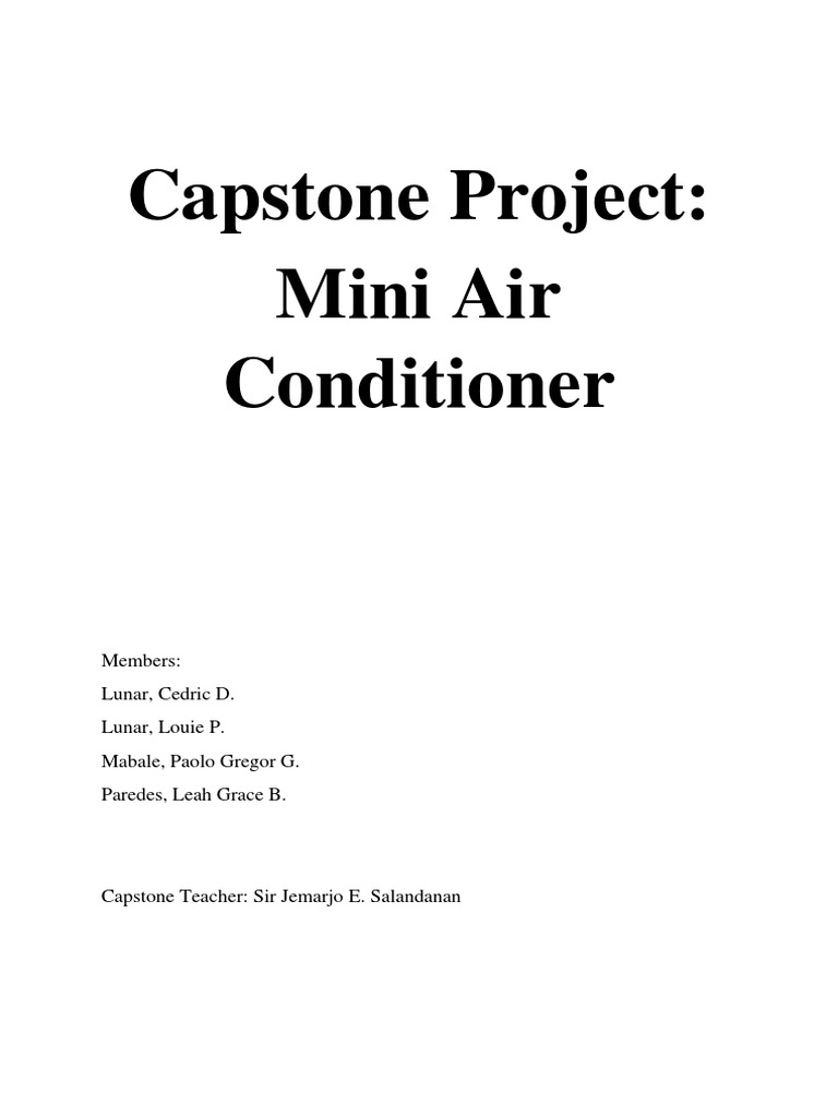 Capstone Project 2018 Graduation | PDF | Lithium Ion Battery ...