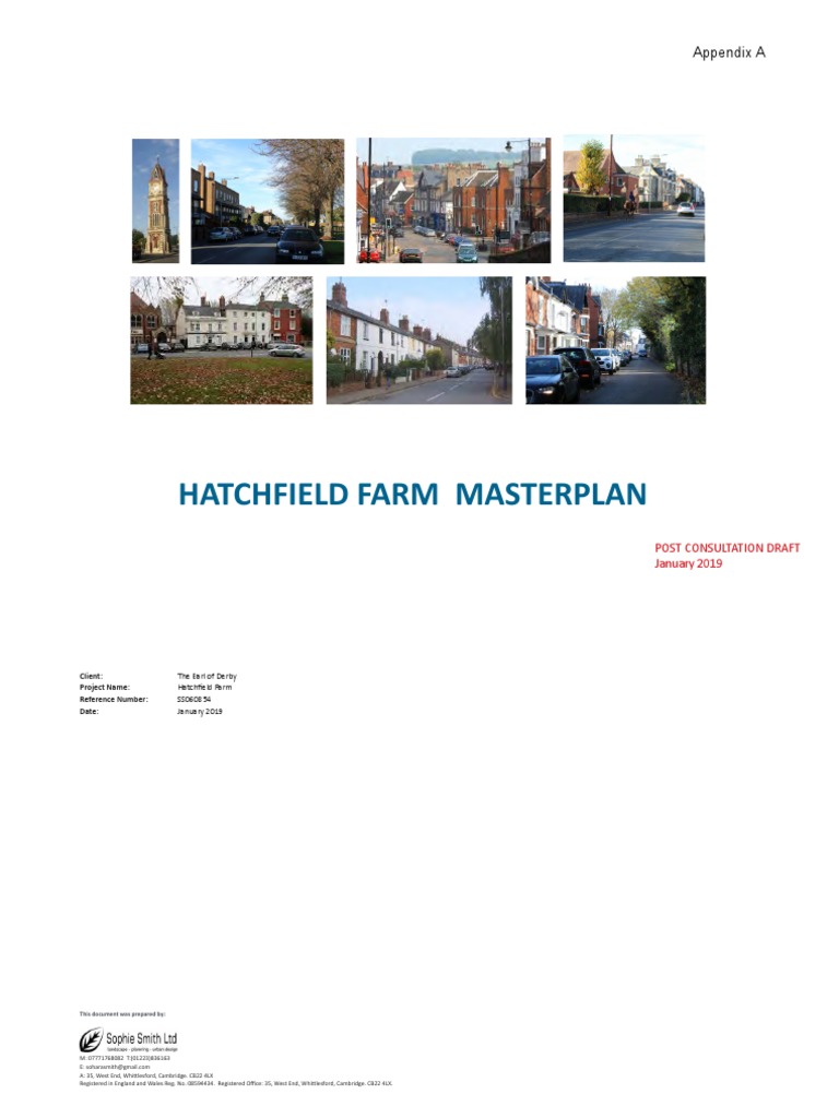 Updated Hatchfield Farm Masterplan - March 2019 | PDF | Cycling ...