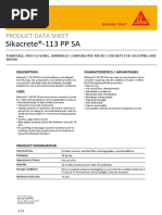 Sikagrout®-114 Sa: Product Data Sheet | PDF | Rust | Concrete