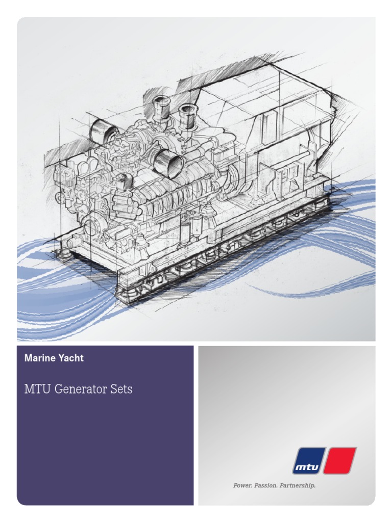 MTU Generator Sets: Marine Yacht | PDF | Electric Power | Engines