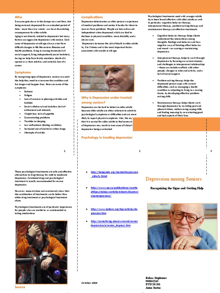 Brochure | PDF | Major Depressive Disorder | Depression (Mood)