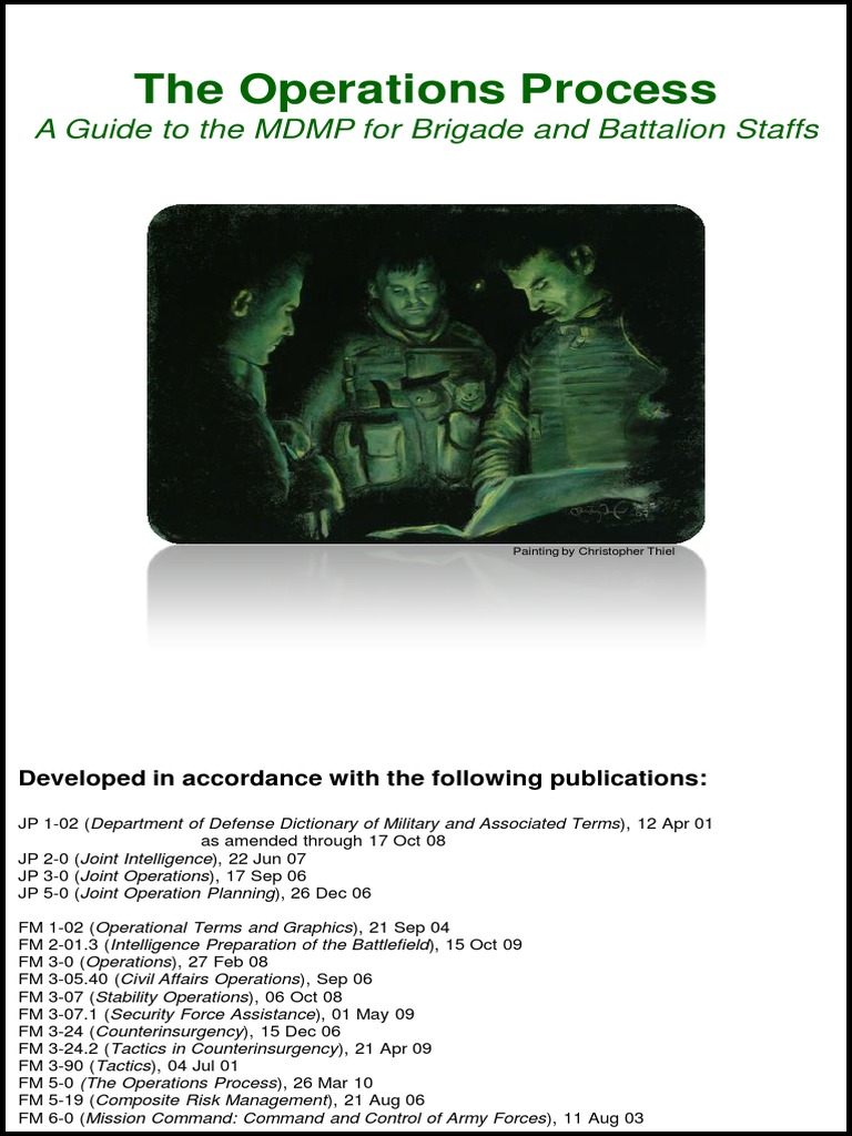 A Guide To The Mdmp Pdf Pdf Staff Military Intelligence