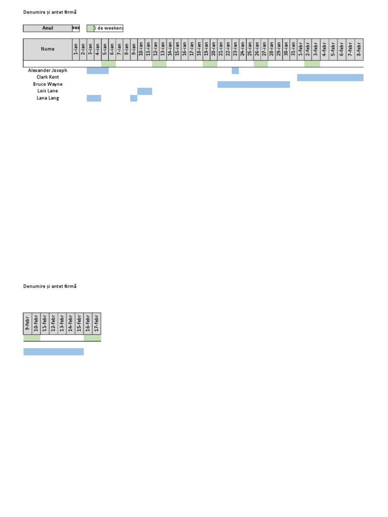 Procedura Acordare Evidenta Concedii Model Centralizator Concedii | PDF ...