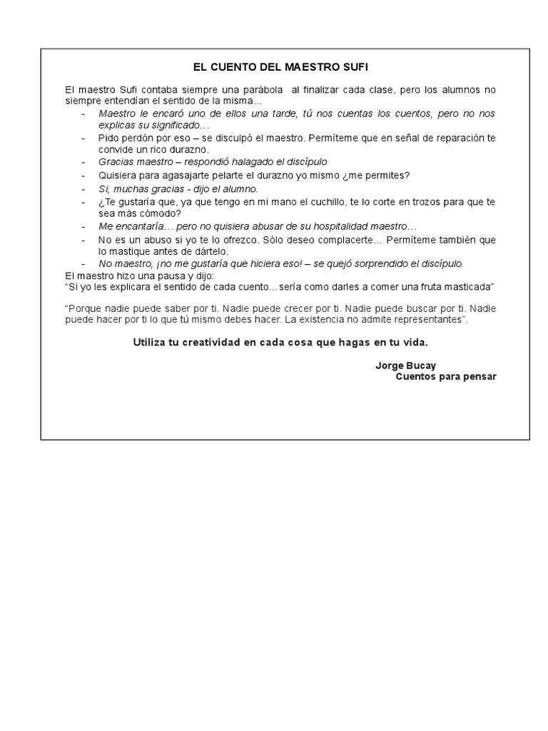 Cuento de Maestro | PDF