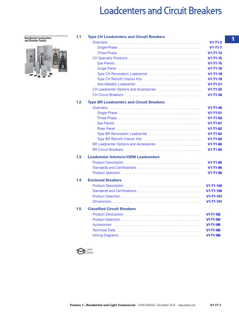 Vol01 Tab01 PDF | PDF | Electrical Wiring | Equipment