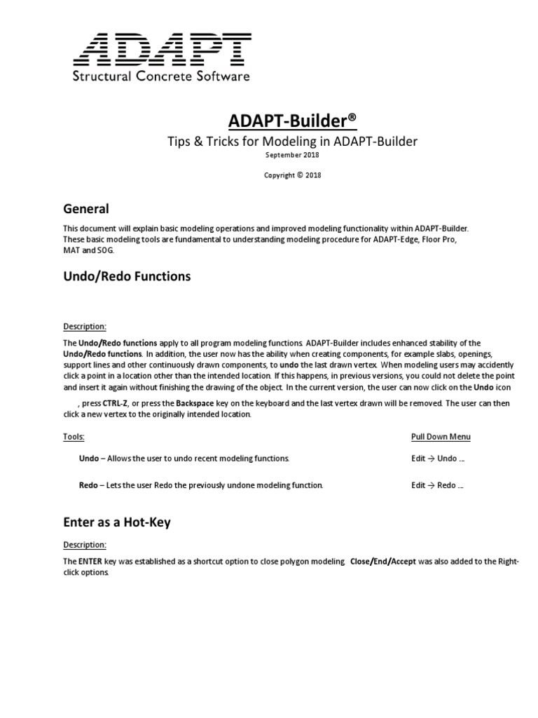 Tips and Tricks in Modeling With ADAPT-Builder | PDF | Computer ...