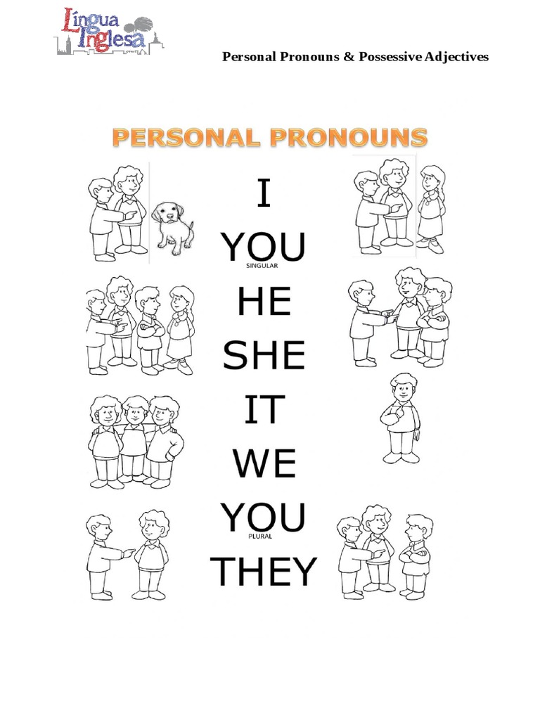 Personal Pronouns & Possessive Adjectives | PDF | Semantic Units ...