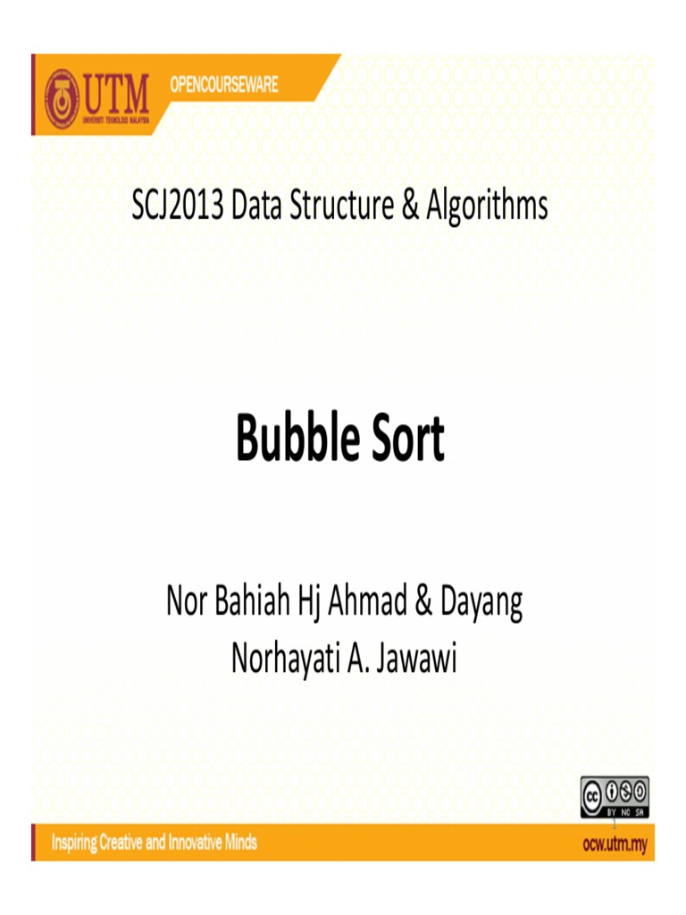 Bubble Sort PDF | PDF | Algorithms | Mathematical Concepts Bubble Sort PDF | PDF | Algorithms | Mathematical Concepts