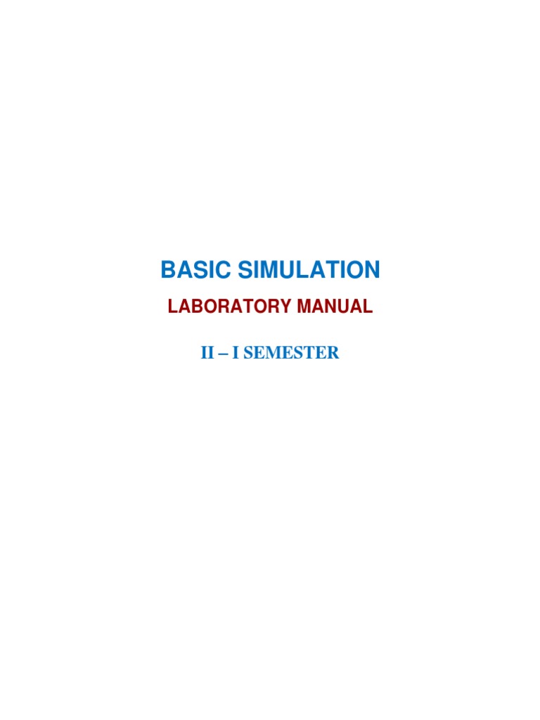 Simulation Lab Manual 22 | PDF | Science & Mathematics