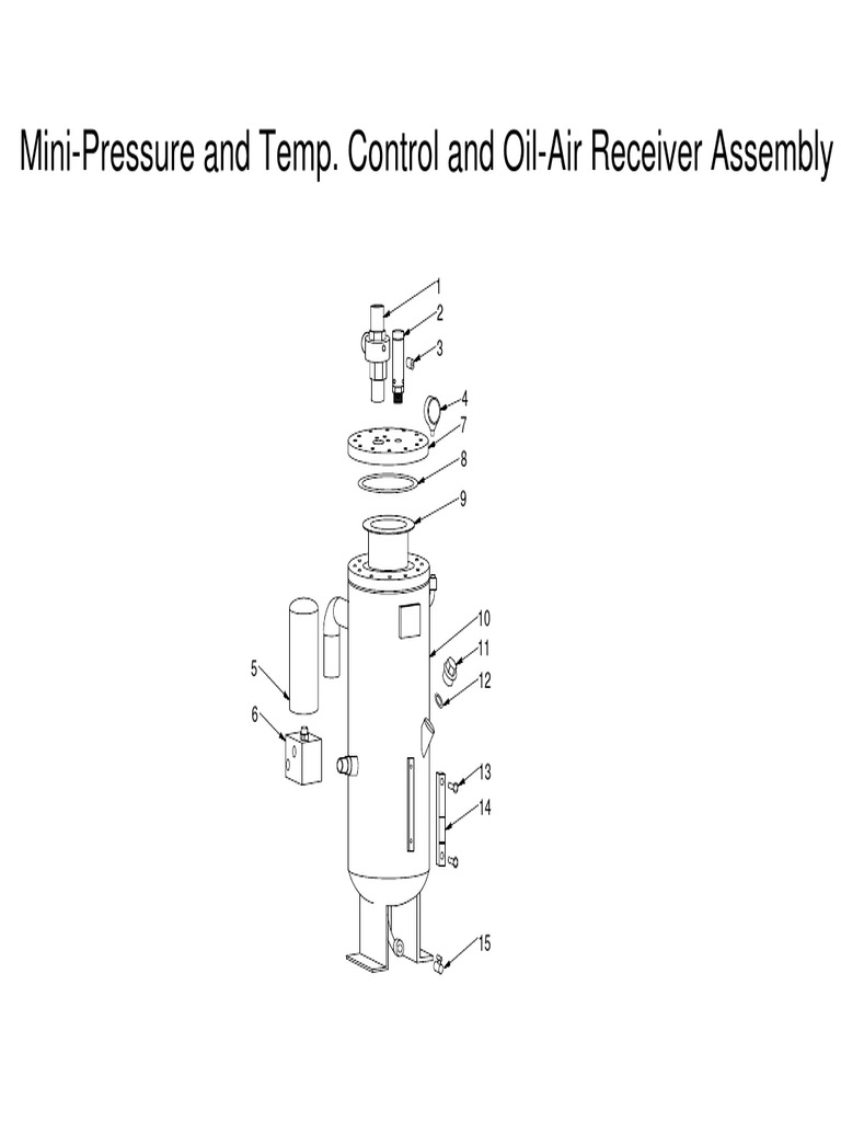Mini-Pressure and Temp. Control and Oil-Air Receiver Assembly | PDF