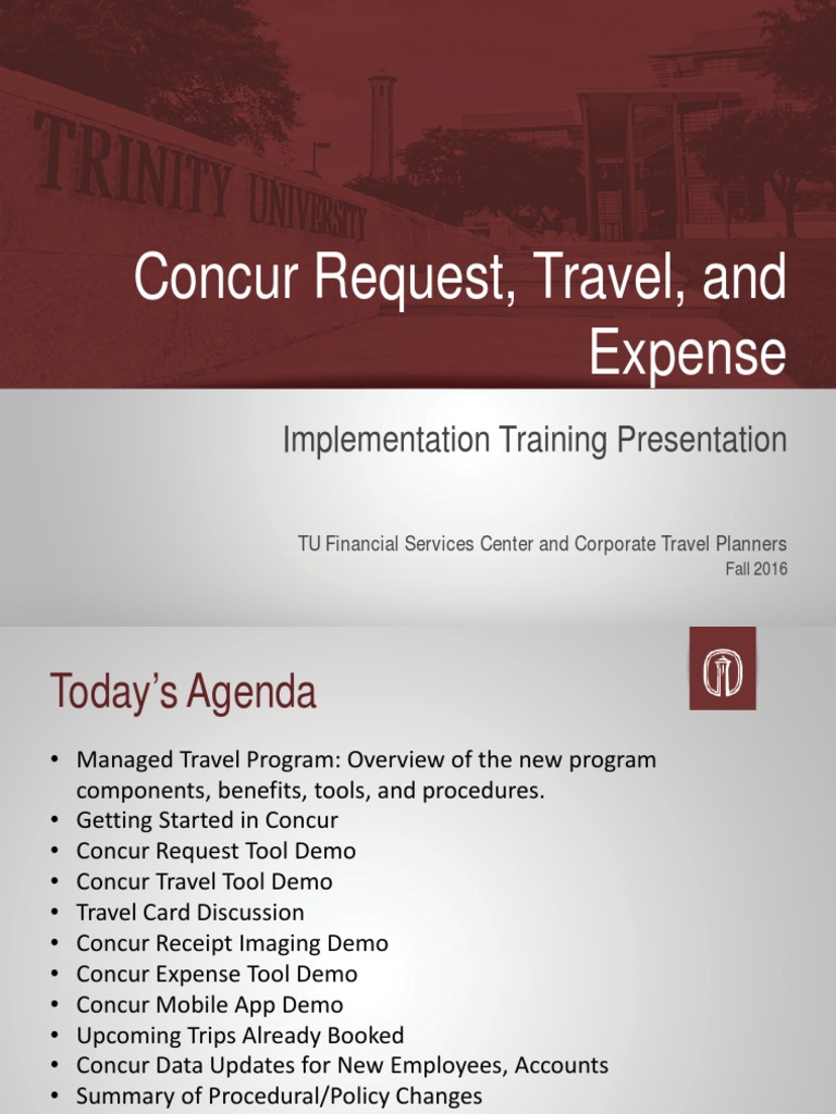 Concur Request Travel and Expense Training | PDF | Credit Card ...