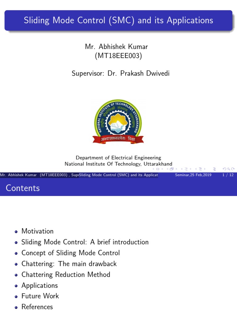 Sliding Mode Control | PDF | Systems Science | Electromagnetism