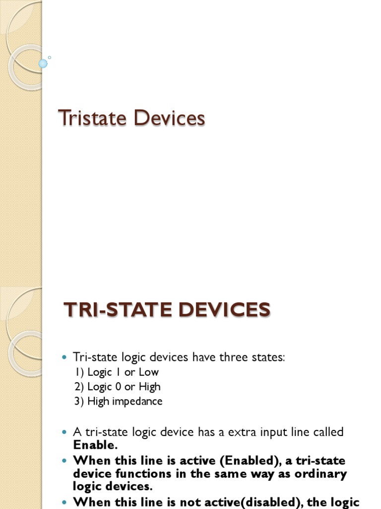 01 - Tristate Devices | PDF | Dynamic Random Access Memory | Random ...
