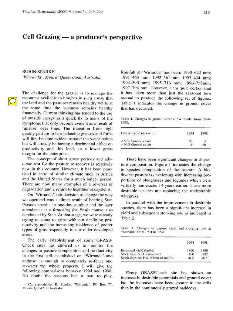 Cell Grazing Perspectiva Del Productor | PDF
