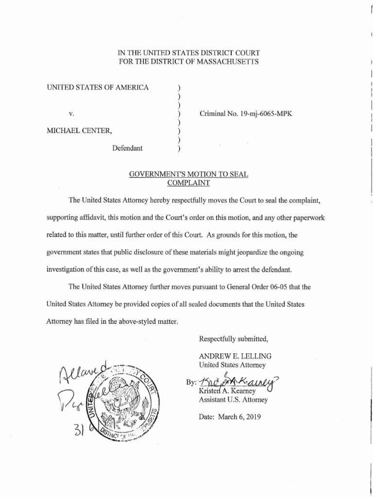 Center Complaint | PDF | Special Agent | Federal Bureau Of Investigation