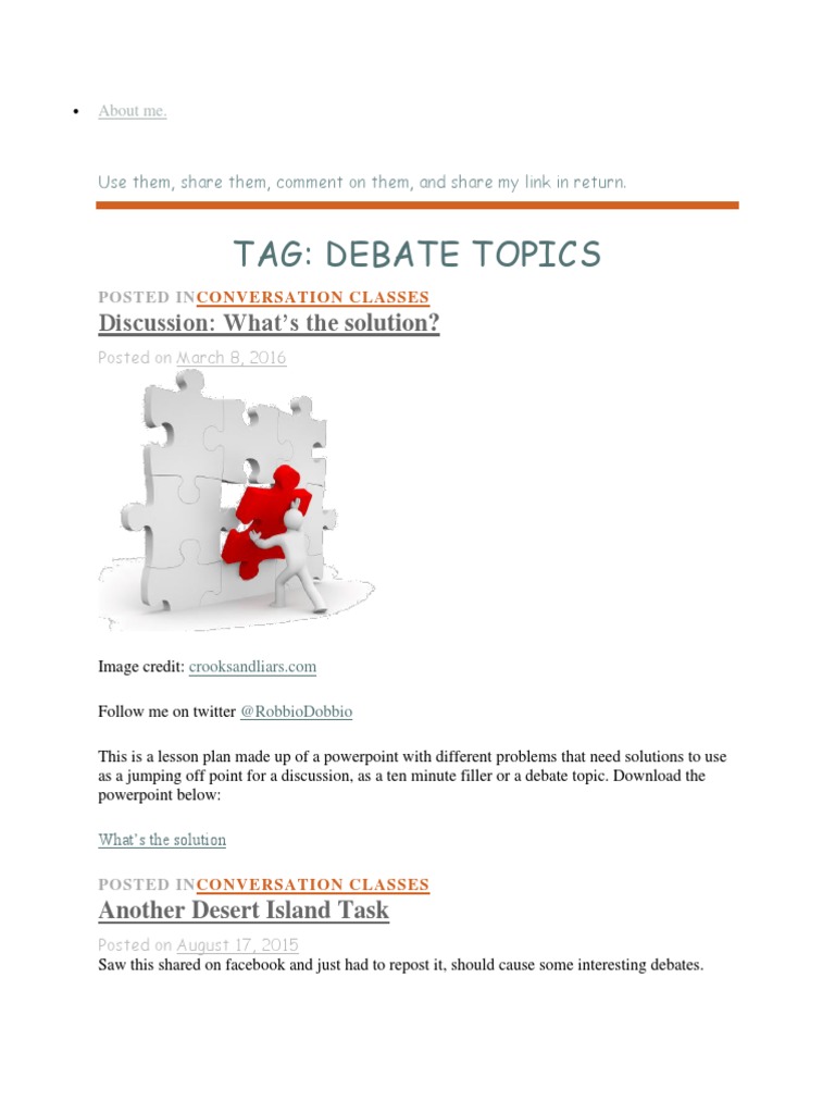 Plan de Lectii Debates Si Icebreakers | PDF | Visual Impairment | Question