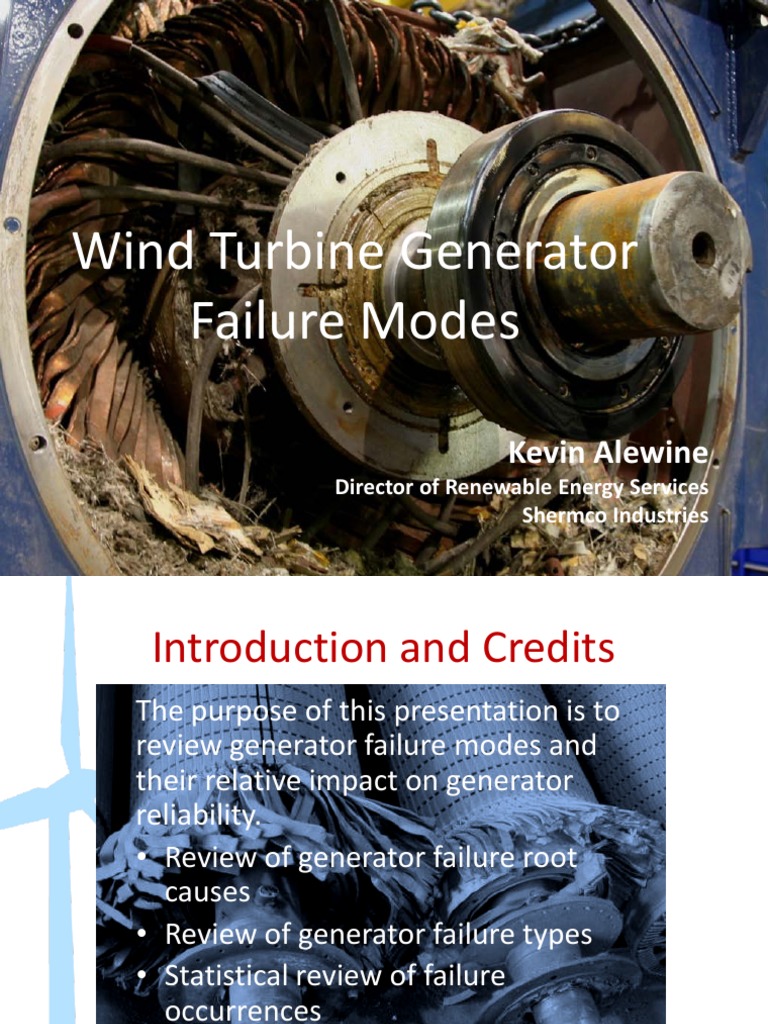 Generator Failure Causes Overview | PDF | Bearing (Mechanical) | Wind Power