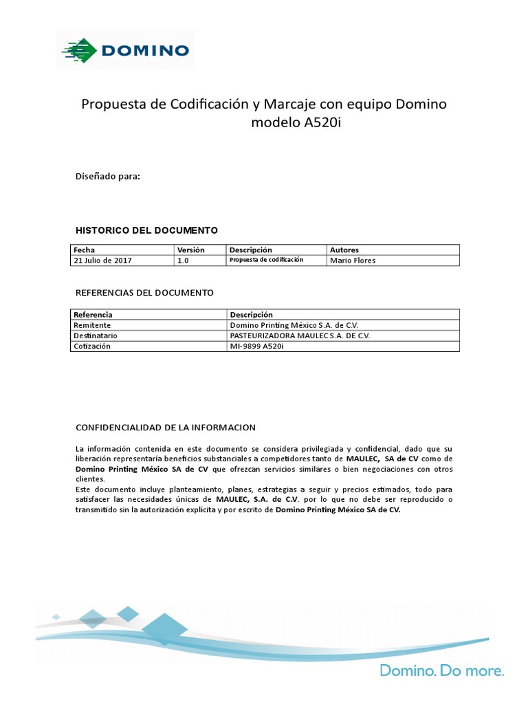 Mi-9899 Pasteurizadora Maulec S.A. de C.V. A520i | PDF | Factura ...