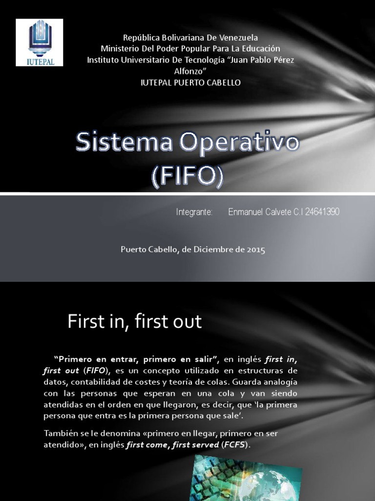 Fifo | PDF | Arquitectura de Computadores | Ingeniería Informática