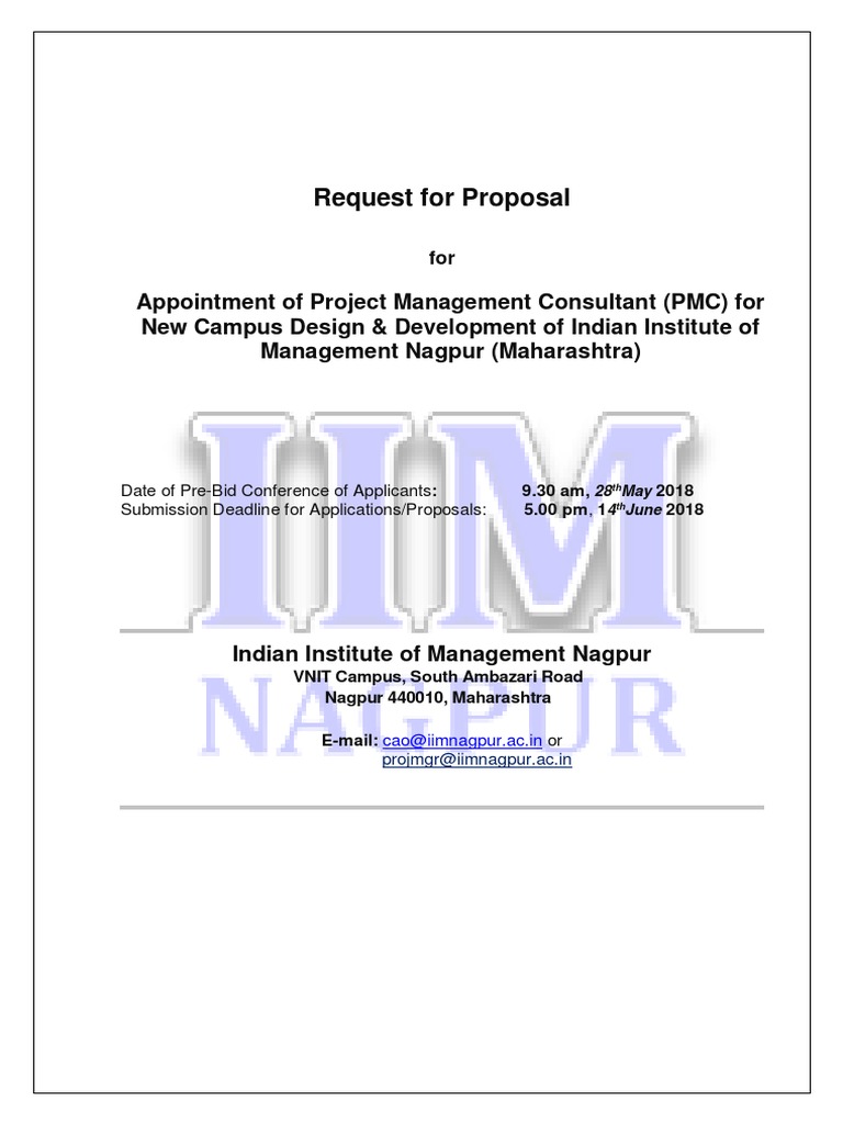 Request For Proposal | PDF | Request For Proposal | Specification (Technical Standard)
