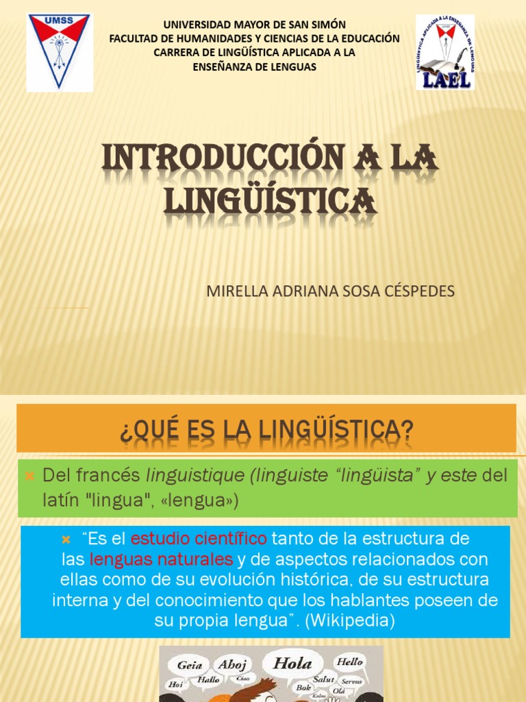 Linguistics 101 Umss | PDF | Lingüística | Los símbolos