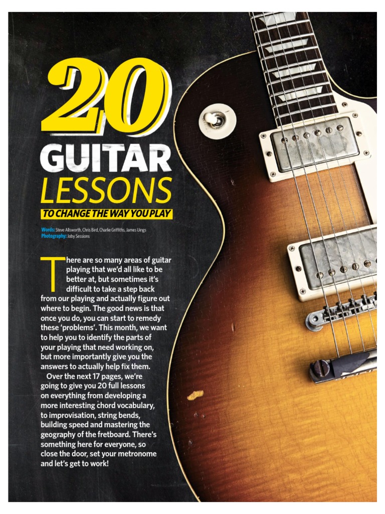 20 Guitar Lessons PDF | PDF | Guitars | European Musical Instruments