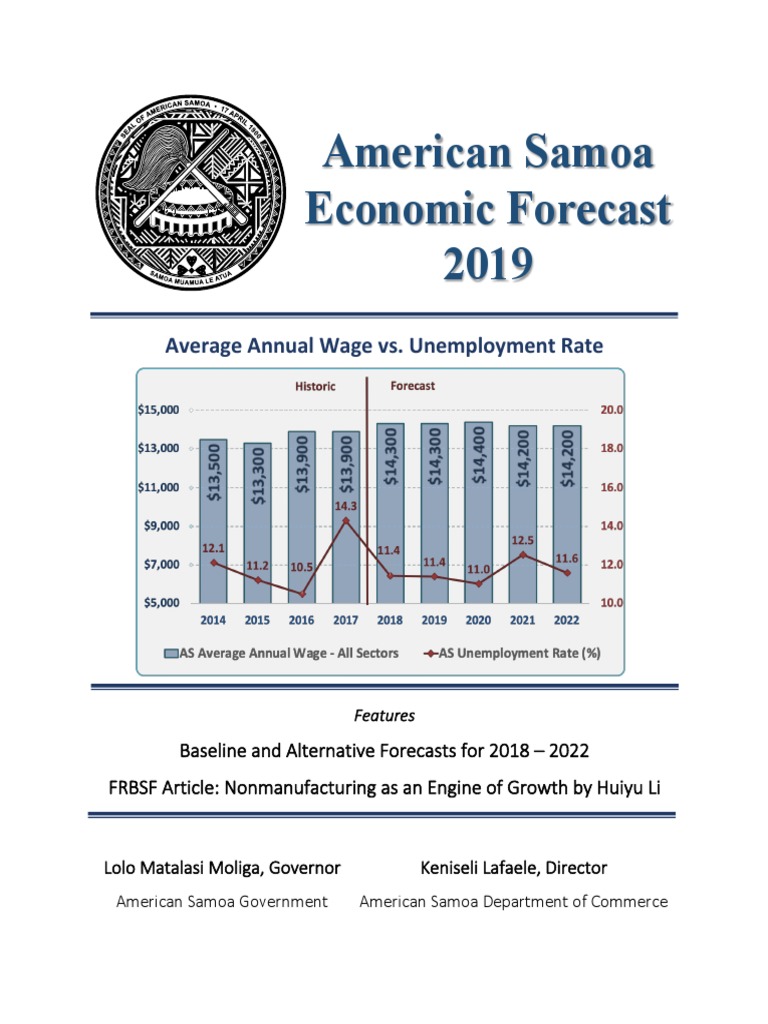 American Samoa Economic Forecast 2018-2022 | PDF | Inflation | Monetary ...